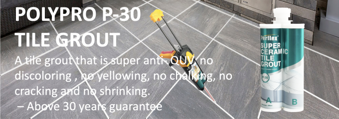 P-30 Non Yellowing Tile Grout Perflex Polypro P-30, No Discolor, Weather Resistance, Outdoor ...